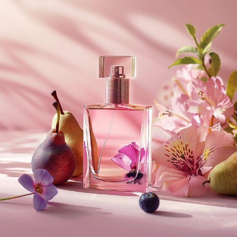 Midjourney Prompt: Perfume in Pink Glass Bottle - Hyperrealistic ...