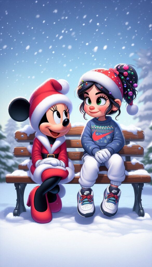 Dall-E Prompt: Minnie Mouse Vanellope Von Schweets Christmas - Sweet Prompt
